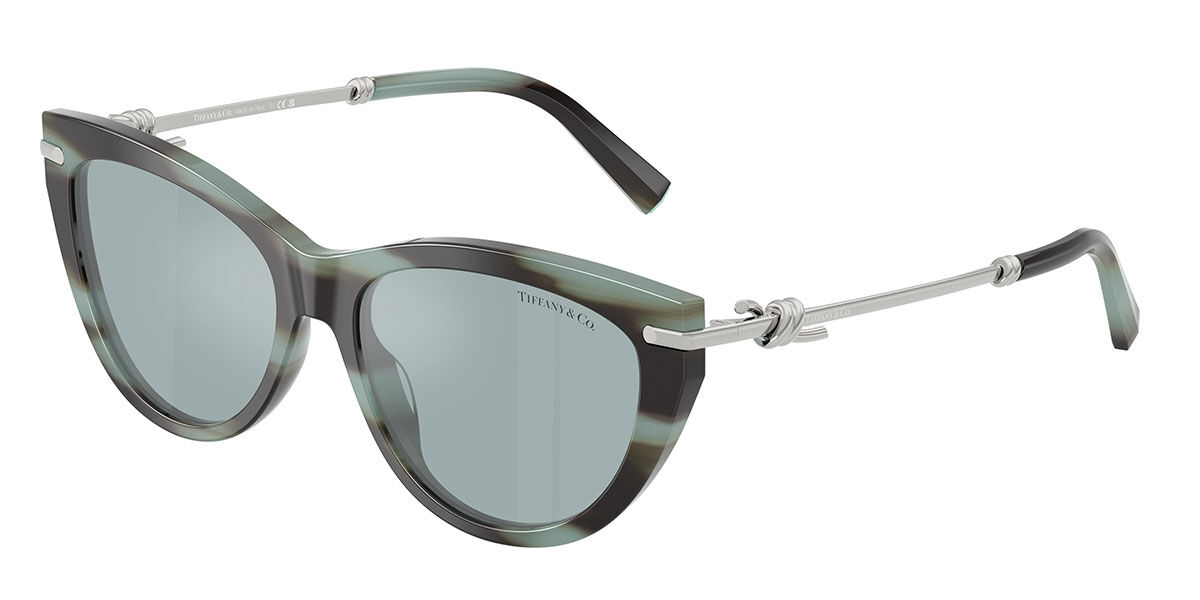 Tiffany & Co. TF4253 84437C Cuadrado Striped Tiffany Blue/Black lentes ...