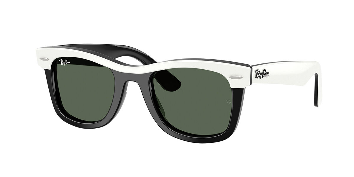 Ray-Ban Kids RJ9140S 721171 Cuadrado Blanco/Negro lentes de sol ...